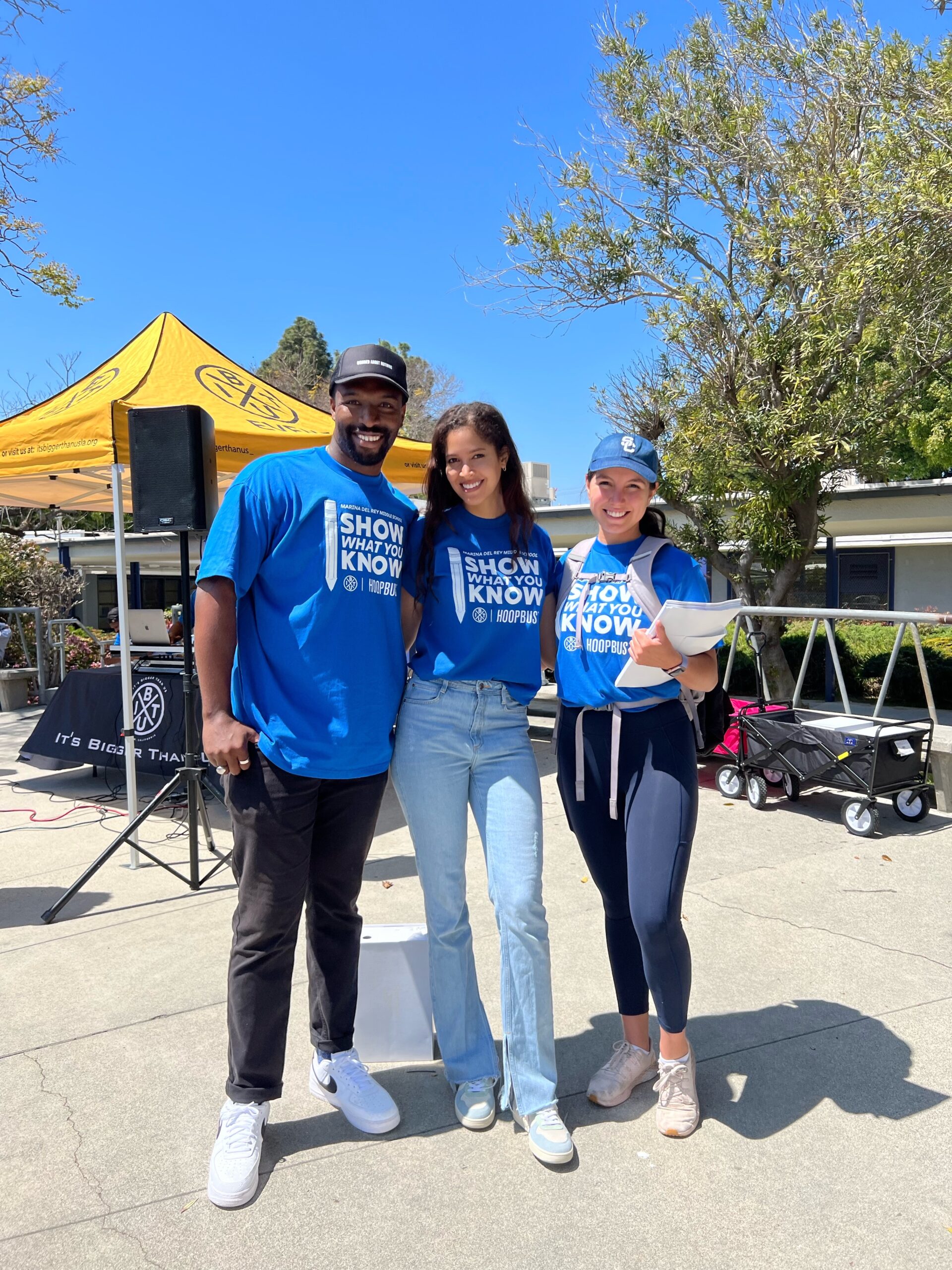 It's Bigger Than Us x Hoopbus Assembly at Marina Del Ray Middle School ...